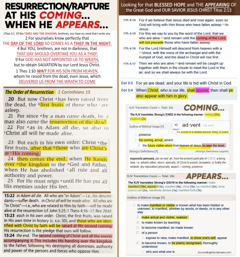 Memes: Resurrection / Rapture – According to Scriptures